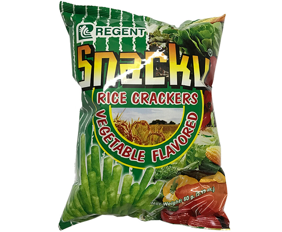 Regent Snacku Vegetable Flavored Rice Crackers 60g