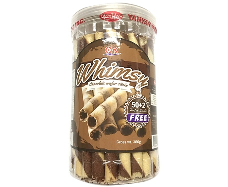 O.K. Whimsy Chocolate Wafer Sticks 380g