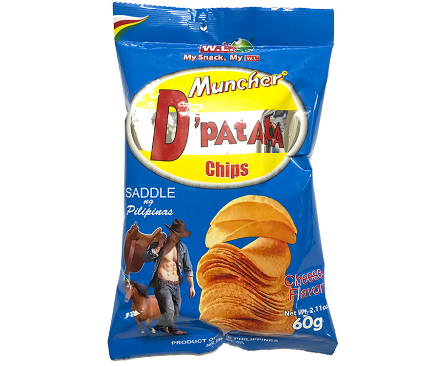 W.L. Muncher D'Patata Chips Cheese Flavor 60g
