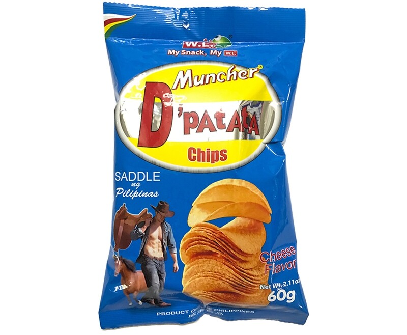 W.L. Muncher D'Patata Chips Cheese Flavor 60g