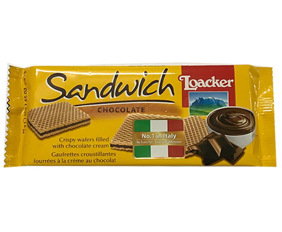Loacker Sandwich Chocolate 75g