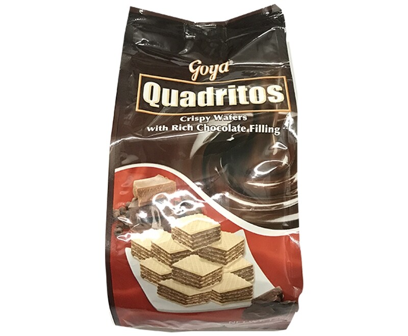 Goya Quadritos Crispy Wafers with Rich Chocolate Filling 125g
