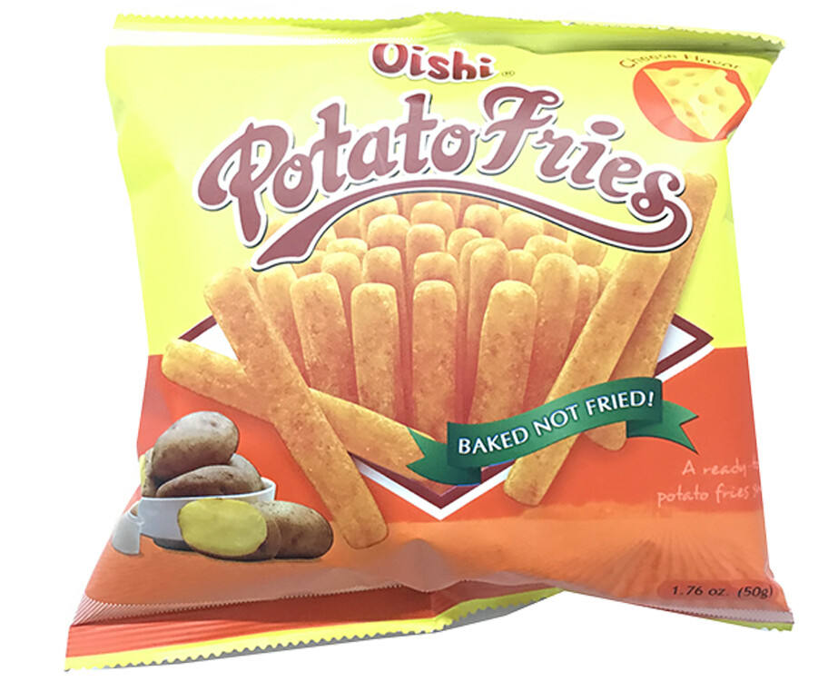 Oishi Potato Fries Cheese Flavor 50g