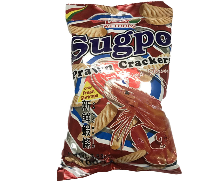 W.L. Foods Sugpo Prawn Crackers Shrimp Flavor 100g