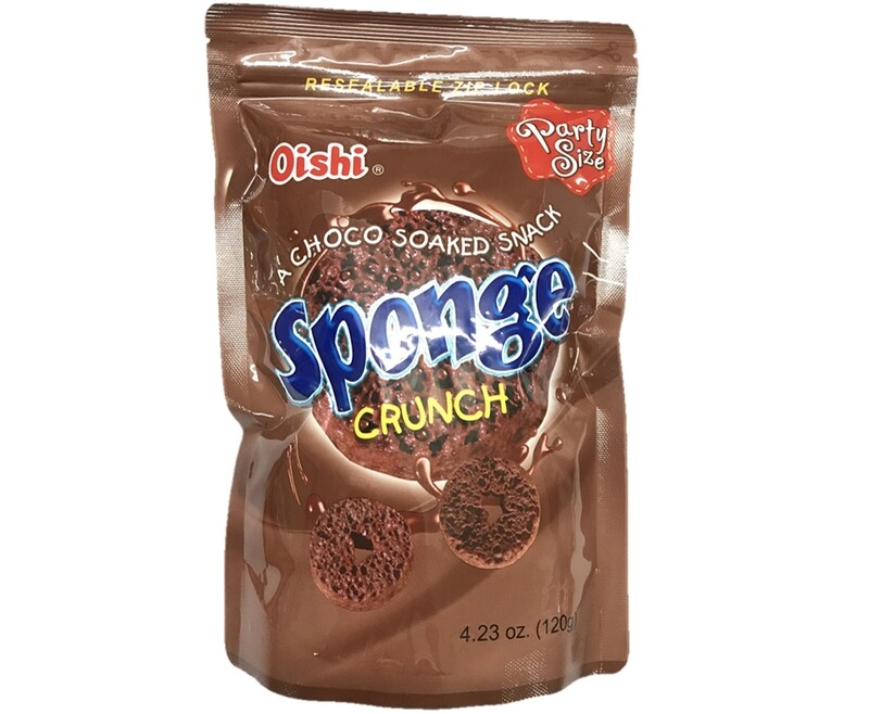 Oishi Sponge Crunch Choco Soaked Snack Party Size 120g