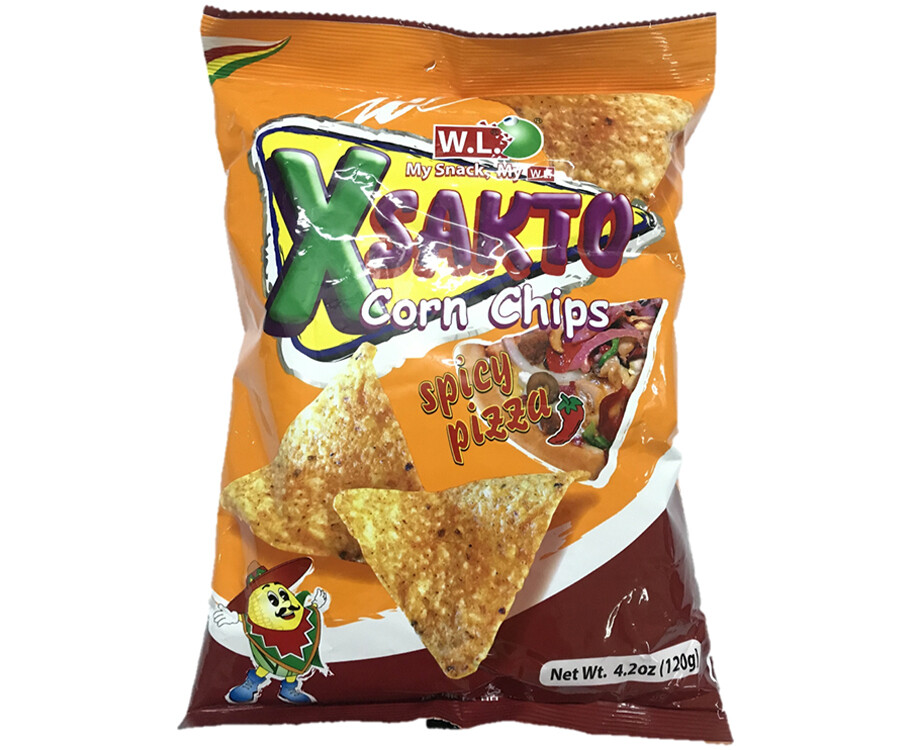 W.L. X Sakto Corn Chips Spicy Pizza 120g
