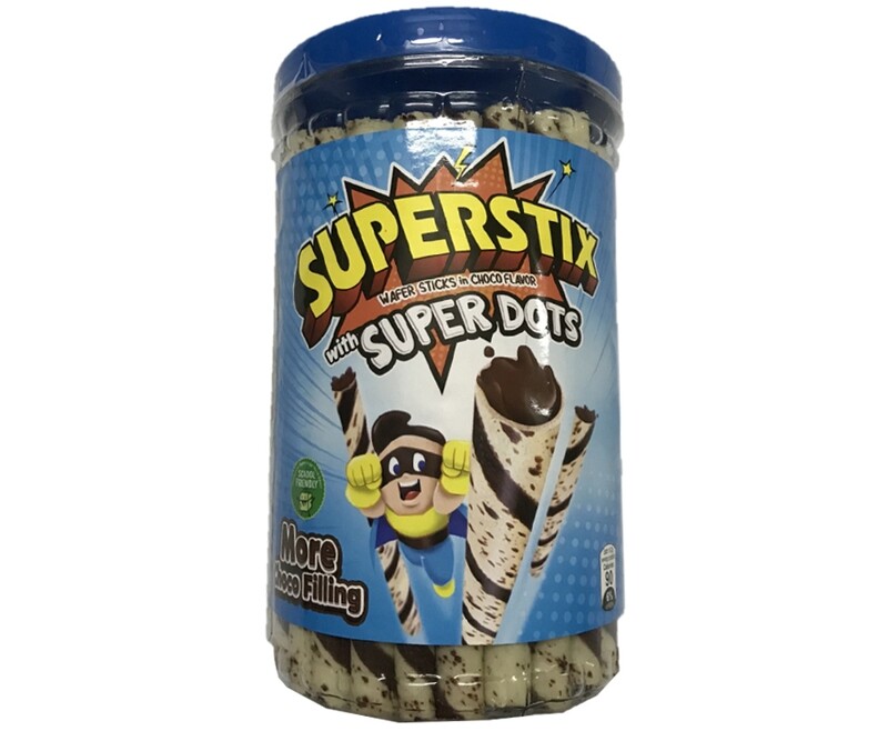 Superstix Wafer Sticks in Choco Flavor with Super Dots 352g