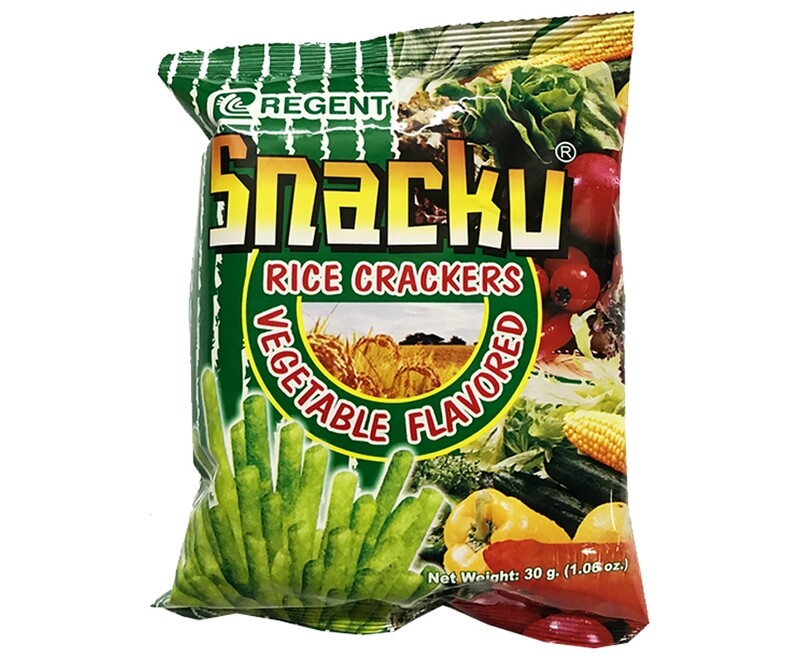 Regent Snacku Vegetable Flavored Rice Crackers 30g