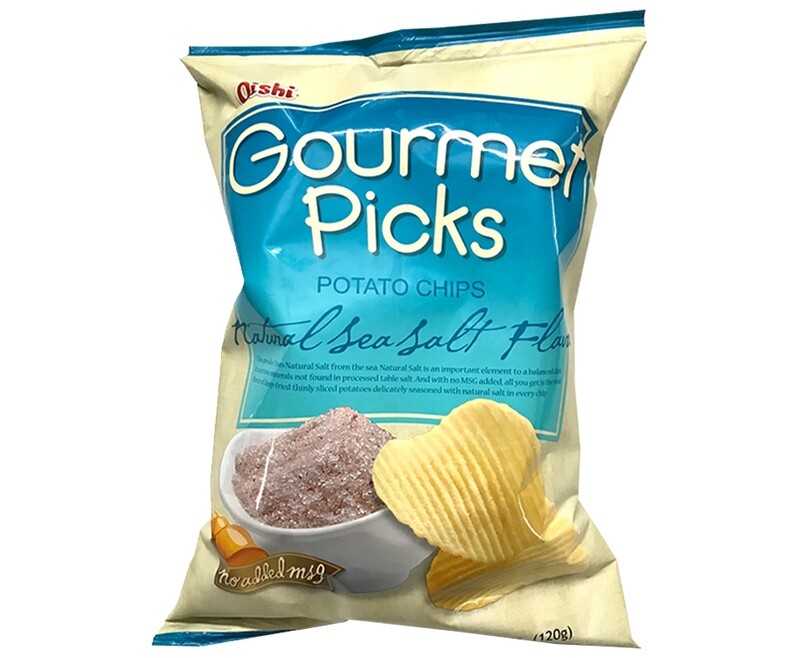 Oishi Gourmet Picks Potato Chips Natural Sea Salt Flavor 120g