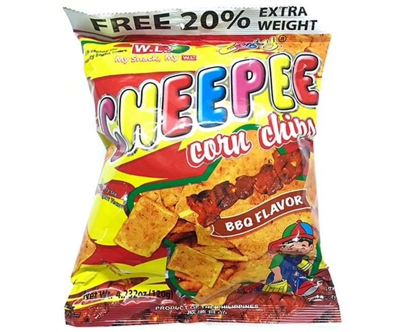 W.L. Cheepee Corn Chips BBQ Flavor 120g