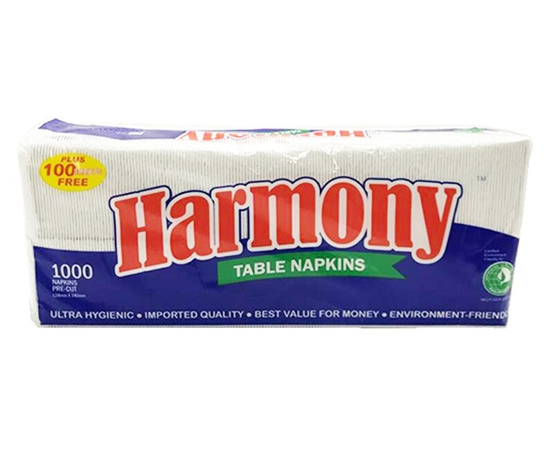Harmony Pre-Cut Table Napkins 1000 Sheets