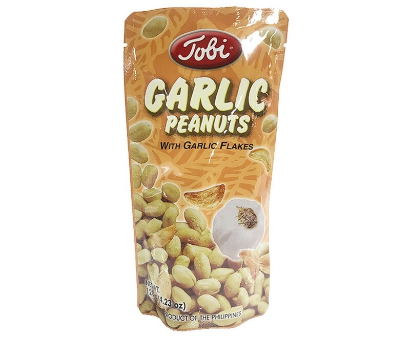 Tobi Garlic Peanuts with Garlic Flakes 120g