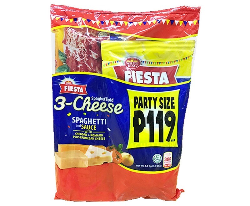 Fiesta 3-Cheese Spaghetti and Sauce with Cheddar + Romano Plus Parmesan ...