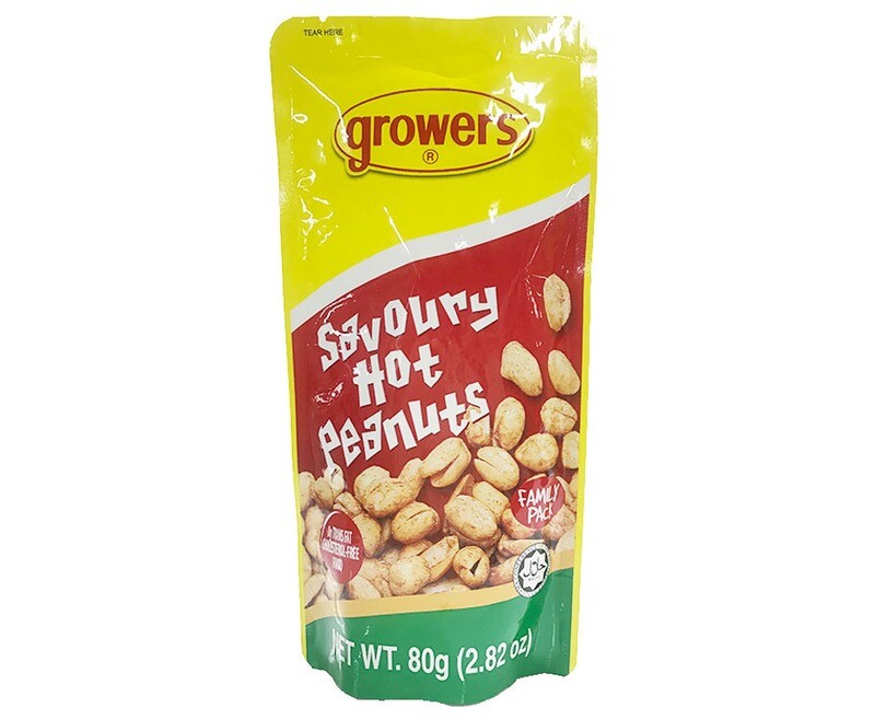 Growers Savoury Hot Peanuts Family Pack 80g