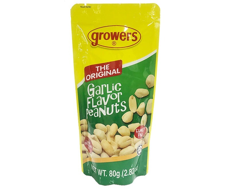 Growers The Original Garlic Flavor Peanuts Family Pack 80g