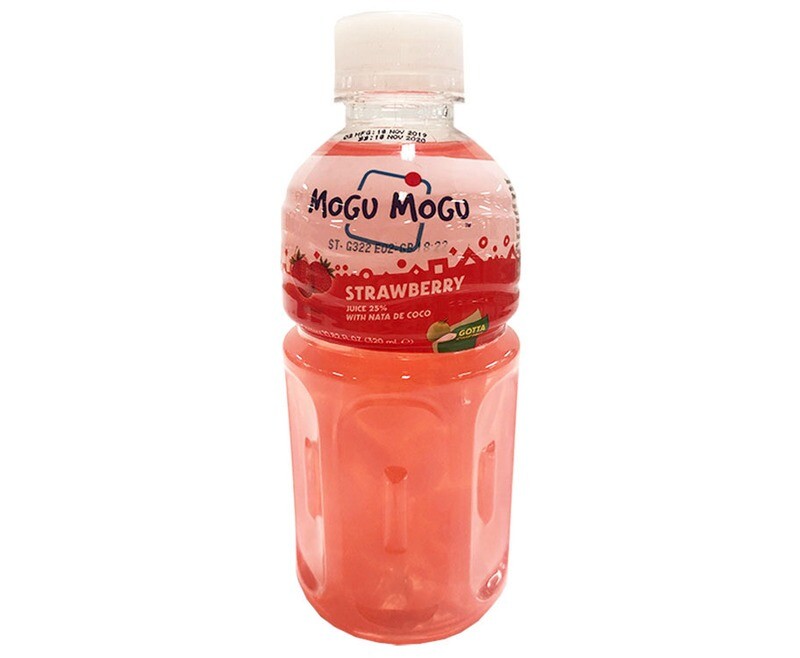 Mogu Mogu Strawberry Juice with Nata de Coco 320mL