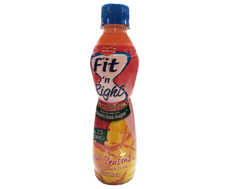 Del Monte Fit 'n Right Four Seasons Flavored Juice Drink 330mL
