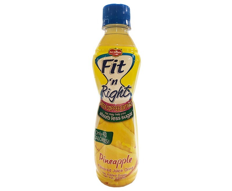 Del Monte Fit 'n Right Pineapple Flavored Juice Drink 330mL
