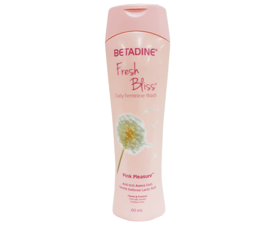 Betadine Fresh Bliss Daily Feminine Wash Pink Pleasure 60mL Betadine Fresh Bliss Daily Feminine Wash Pink Pleasure 60mL