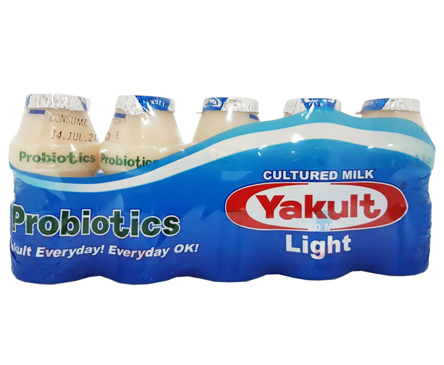 Yakult Probiotics Light Cultured Milk (5 Packs x 80g)