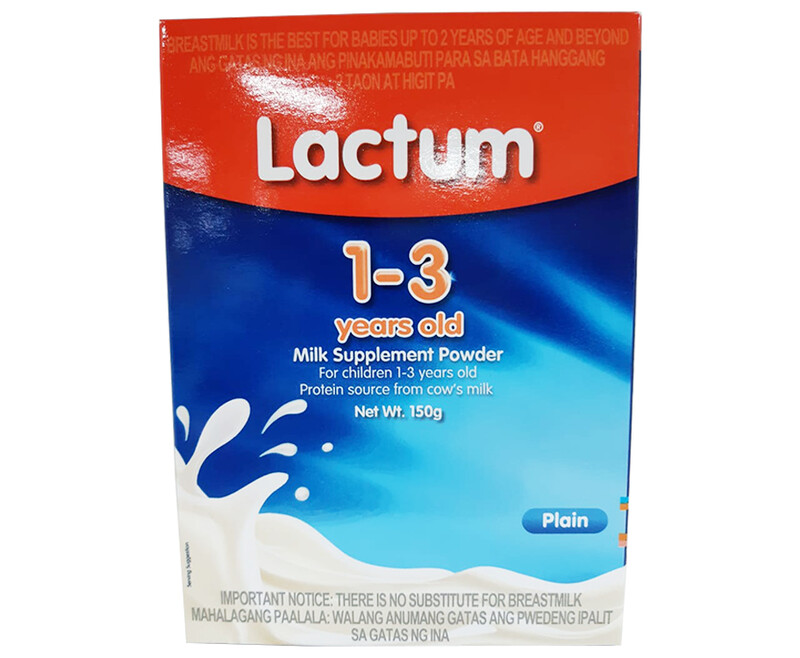 Lactum Milk Supplement Powder 1-3 Years Old Plain 150g