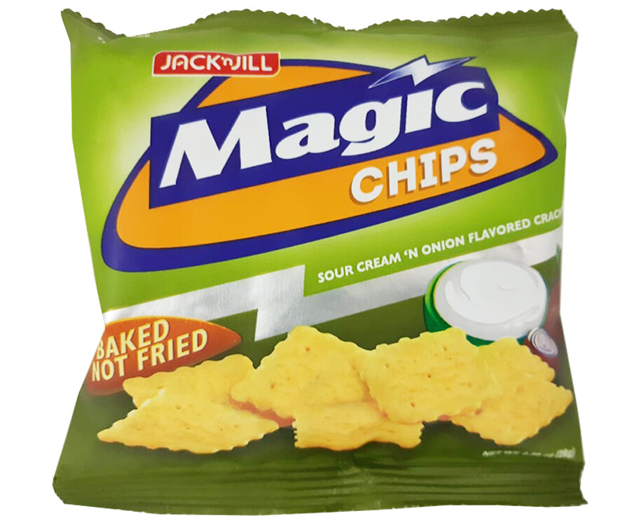 Jack 'n Jill Magic Chips Sour Cream 'n Onion Flavored Crackers 28g
