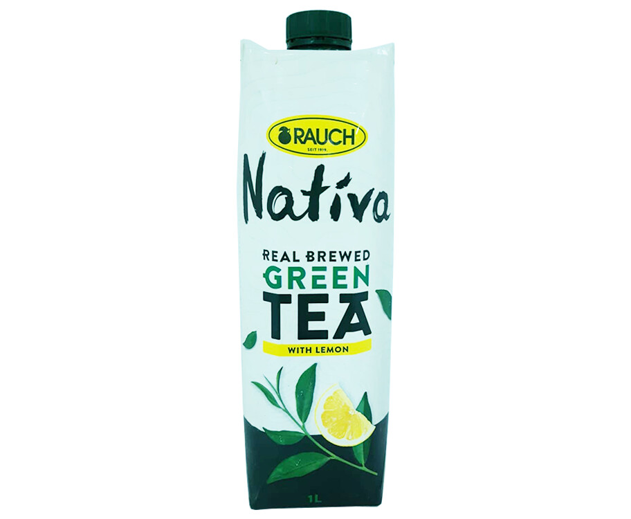 Rauch Nativa Real Brewed Green Tea with Lemon 1L