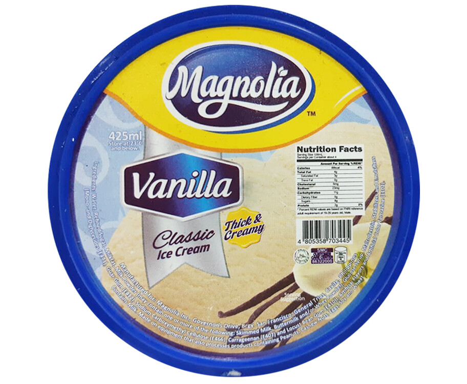 Magnolia Vanilla Classic Ice Cream Thick & Creamy 425mL