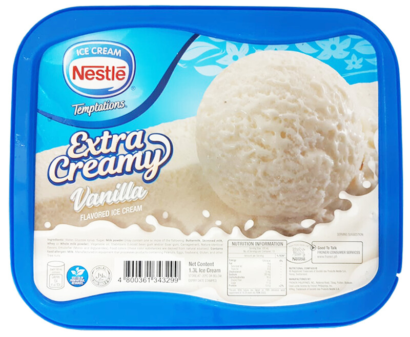 Nestlé Ice Cream Temptations Extra Creamy Vanilla 1.3L