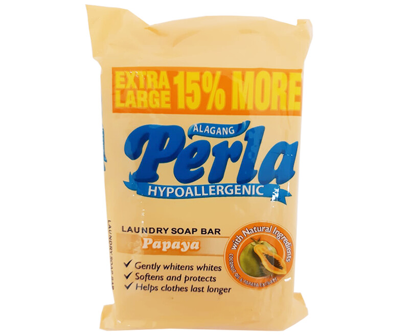 Perla Hypoallergenic Papaya Laundry Soap Bar 110g