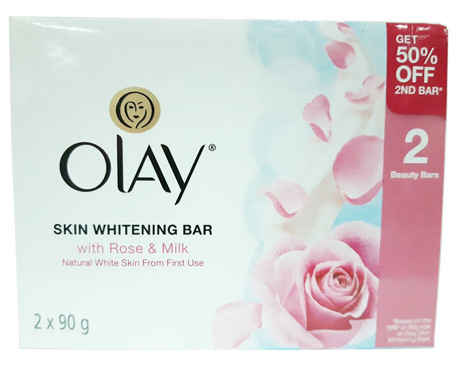 Olay Skin Whitening Bar With Rose And Milk 2 Packs X 90g
