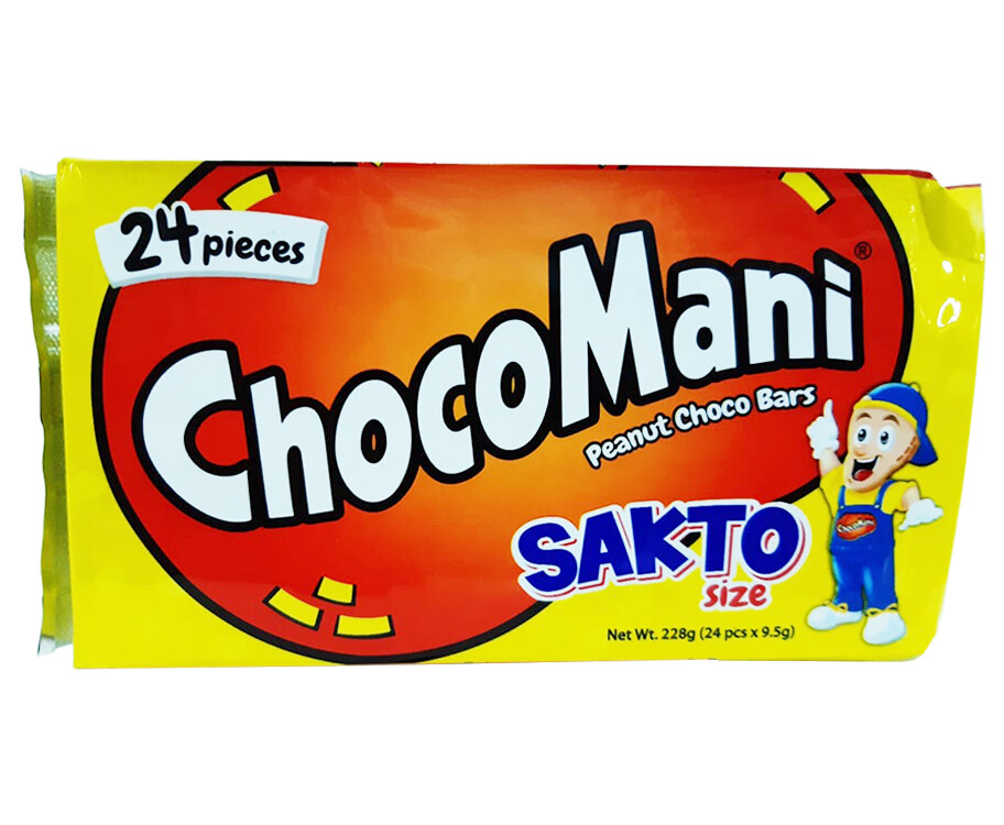 ChocoMani Peanut Choco Bars Sakto Size 228g