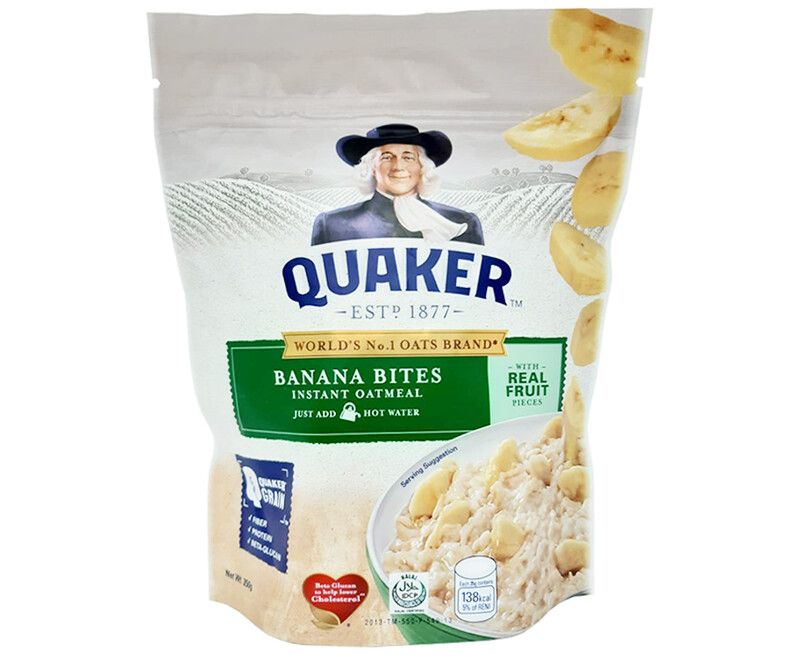 Quaker Banana Bites Instant Oatmeal 350g