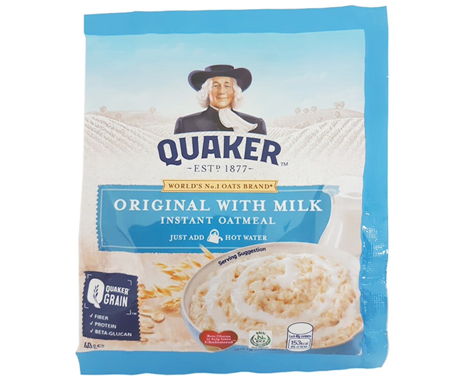 Quaker Original With Milk Instant Oatmeal 40g