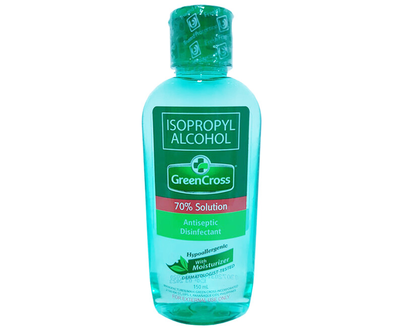 Green Cross Isopropyl Alcohol 70% Solution Antiseptic Disinfectant ...