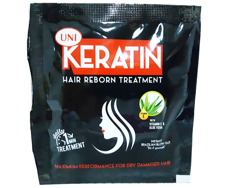 Uni Keratin Hair Reborn Treatment With Vitamin E & Aloe Vera 20g