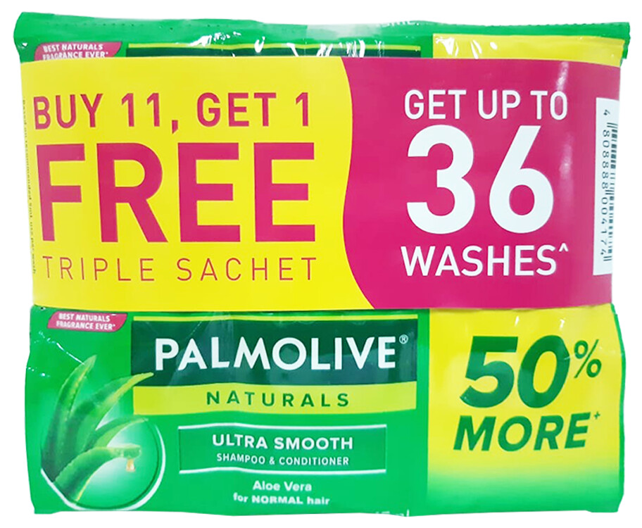 Palmolive Naturals Ultra Smooth Shampoo & Conditioner Aloe Vera (12 ...