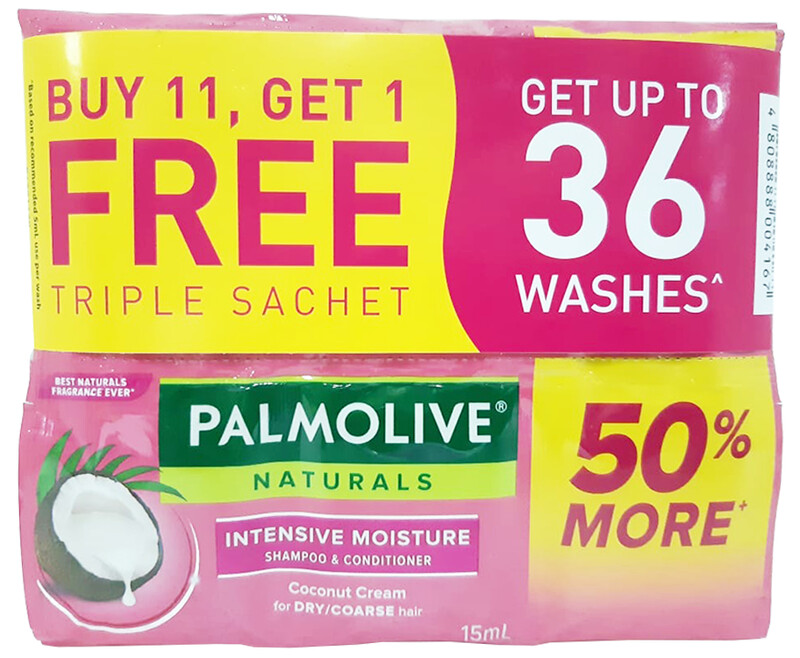 Palmolive Naturals Intensive Moisture Shampoo & Conditioner Coconut ...