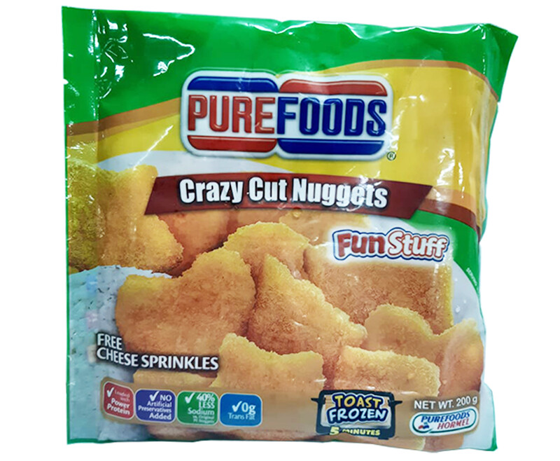 Purefoods Crazy Cut Nuggets Fun Stuff with Free Cheese Sprinkles 200g