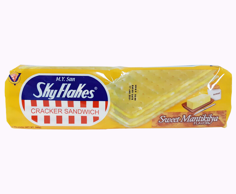 M.Y. San Sky Flakes Cracker Sandwich Sweet Mantikilya Flavor (10 Packs ...