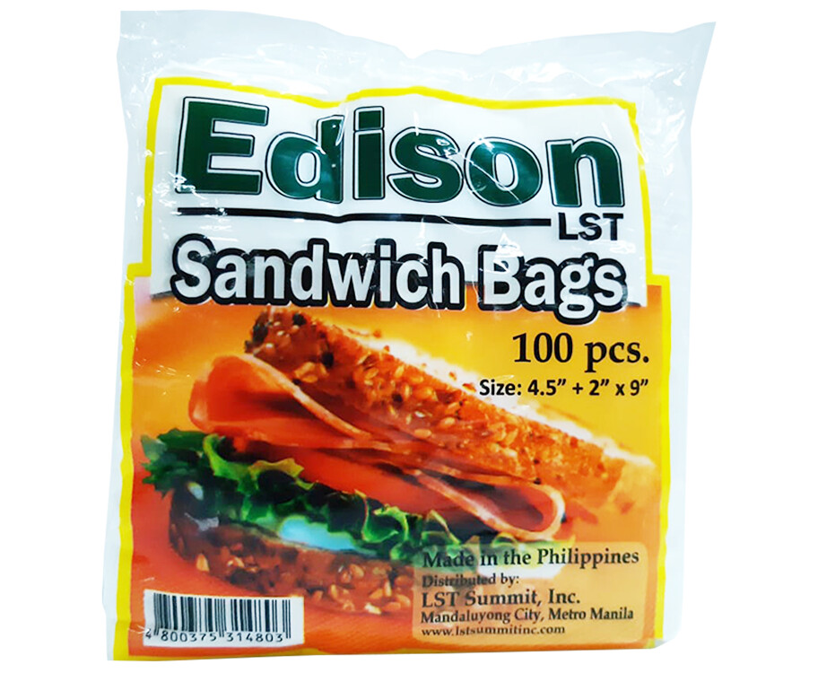 Edison Sandwich Bags 100 Pieces