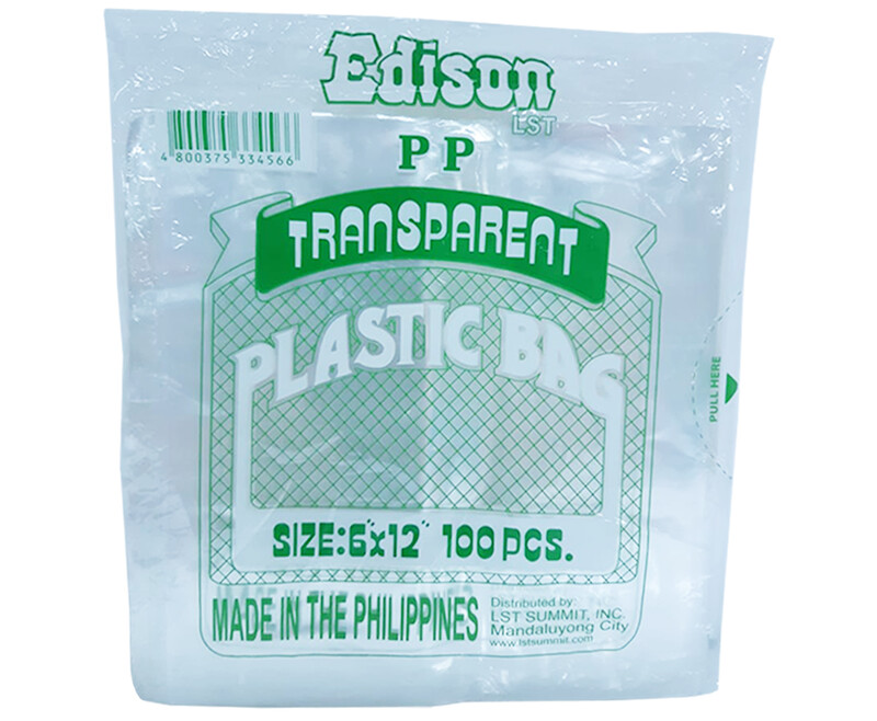 Edison PP Transparent Plastic Bag 100 Pieces