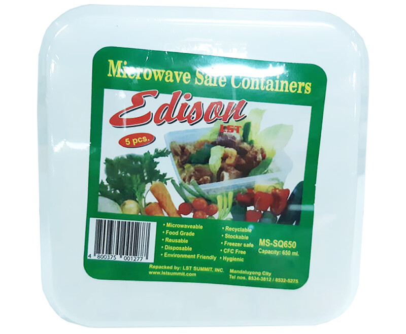 Edison Microwave Safe Containers 5 Pieces