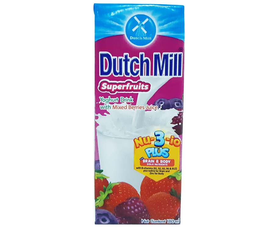 Dutch Mill Superfruits Yoghurt Drink with Mixed Berries Juice 180mL