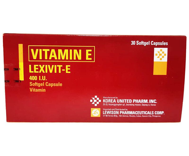 Vitamin E Lexivit-E 400 I.U. 30 Softgel Capsule Vitamin