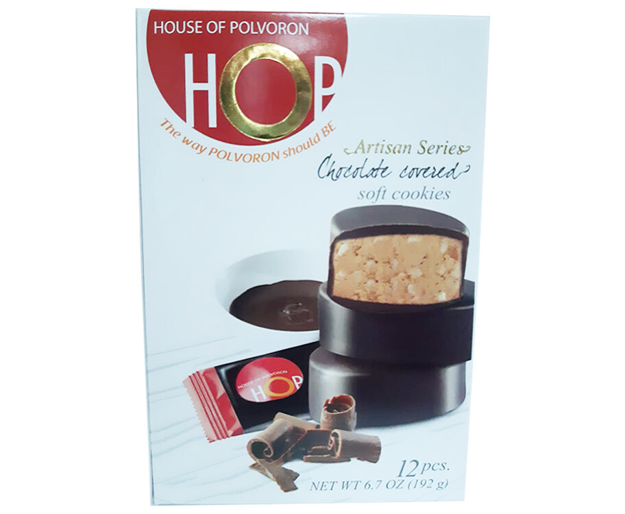 House of Polvoron Artisan Series Chocolate Covered Soft Cookies (12 ...