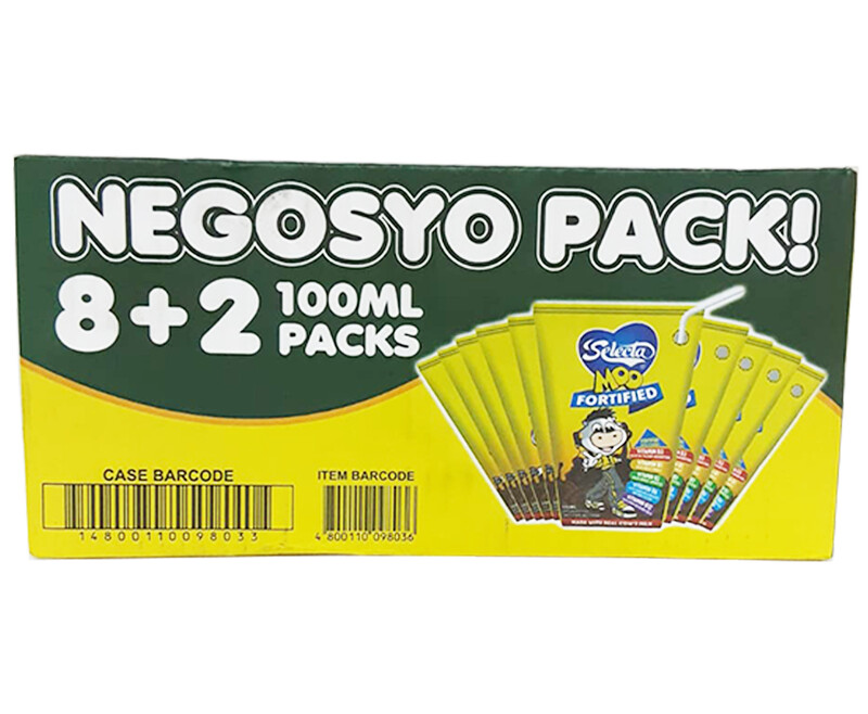 Selecta Moo Fortified Negosyo Pack (8 + 2 Packs x 100mL)
