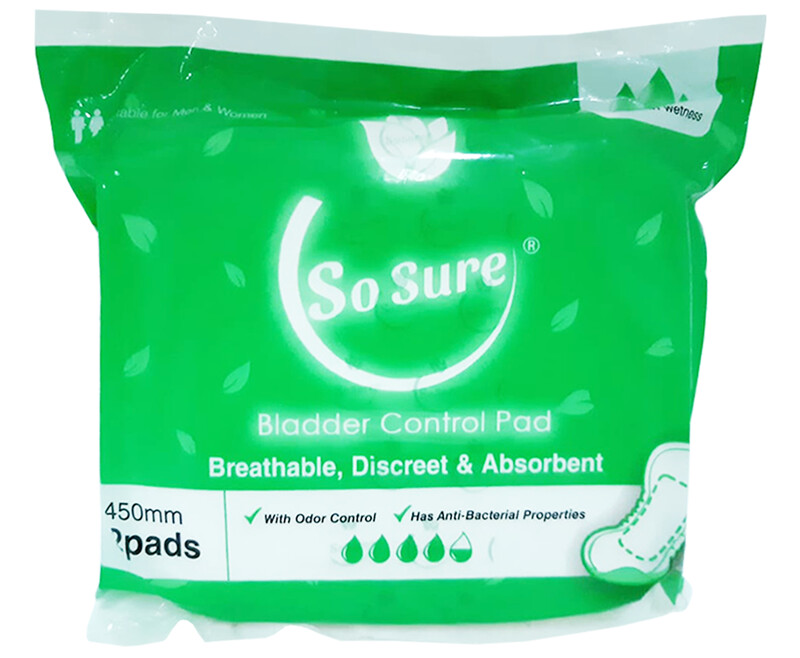 So Sure Bladder Control Pad 450mm 2 Pads