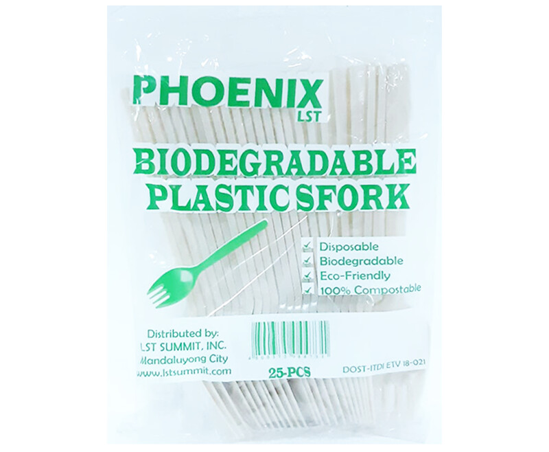 Phoenix Biodegradable Plastic Sfork 25 Pieces