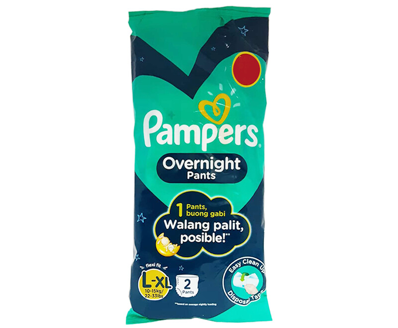 Pampers Overnight Pants L-XL 10-15kg 2 Pants